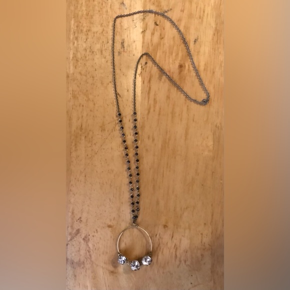 not sure | Jewelry | Vintage Neckless With Diamond Looking Stones And ...